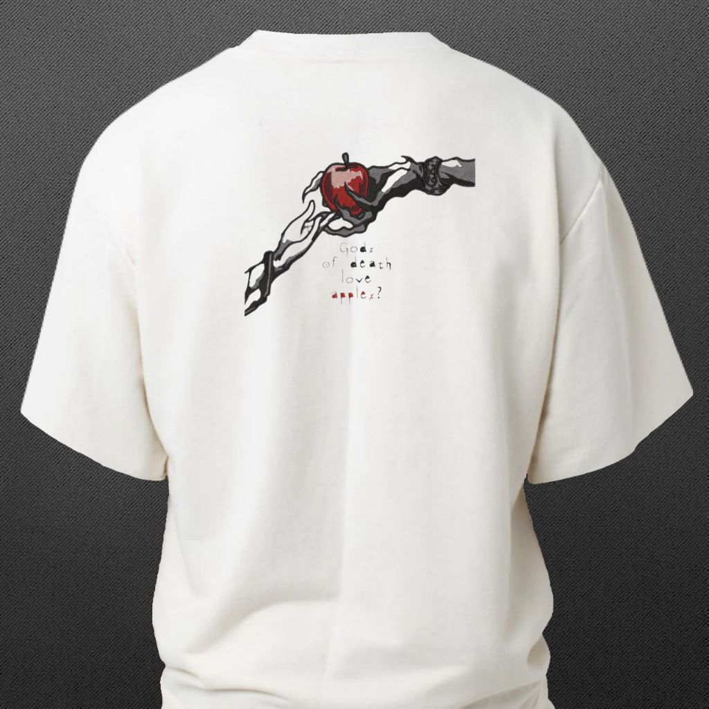 Camiseta Death Note bordado Oversized anime camisa Ryuk anime Light ...