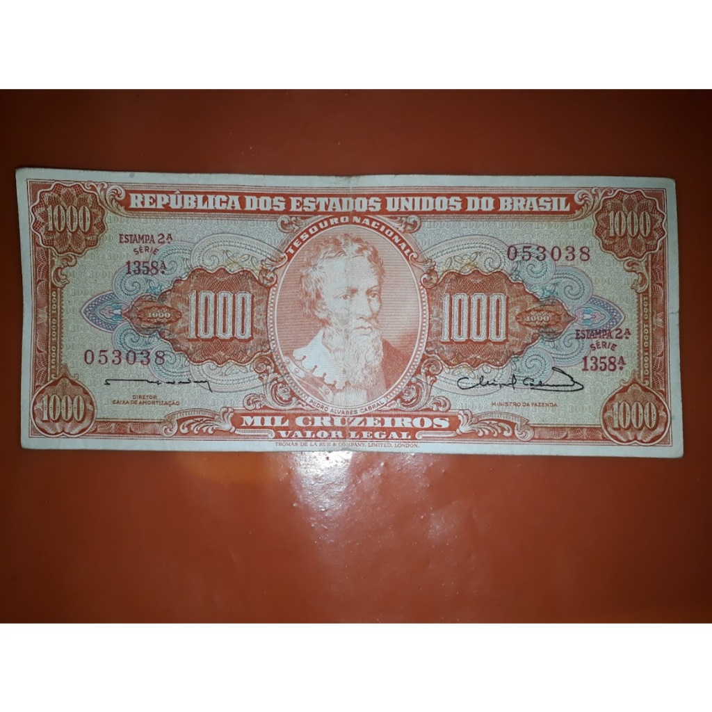 Cedula C 106 1000 Cruzeiros 1963 - MBC | Shopee Brasil