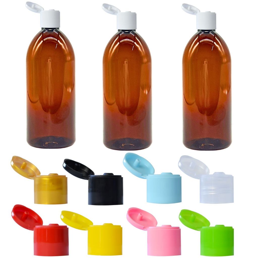 50 Frascos Âmbar Pet 150ml Cilíndrico Com Tampa Fliptop P/ Creme Gel ...