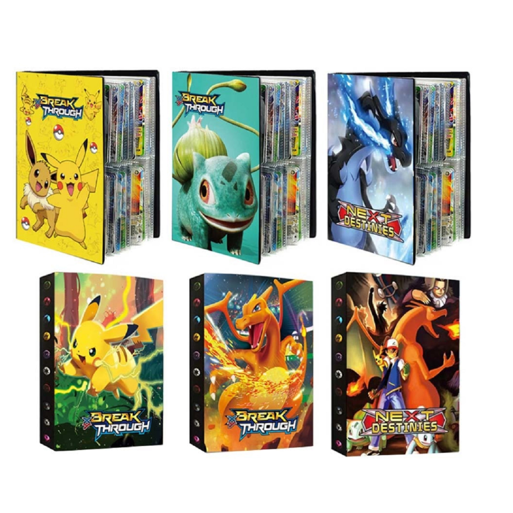 Álbum Pasta Pokémon Oficial Porta 240 Cartas com 30 folhas Ash Pikachu ...