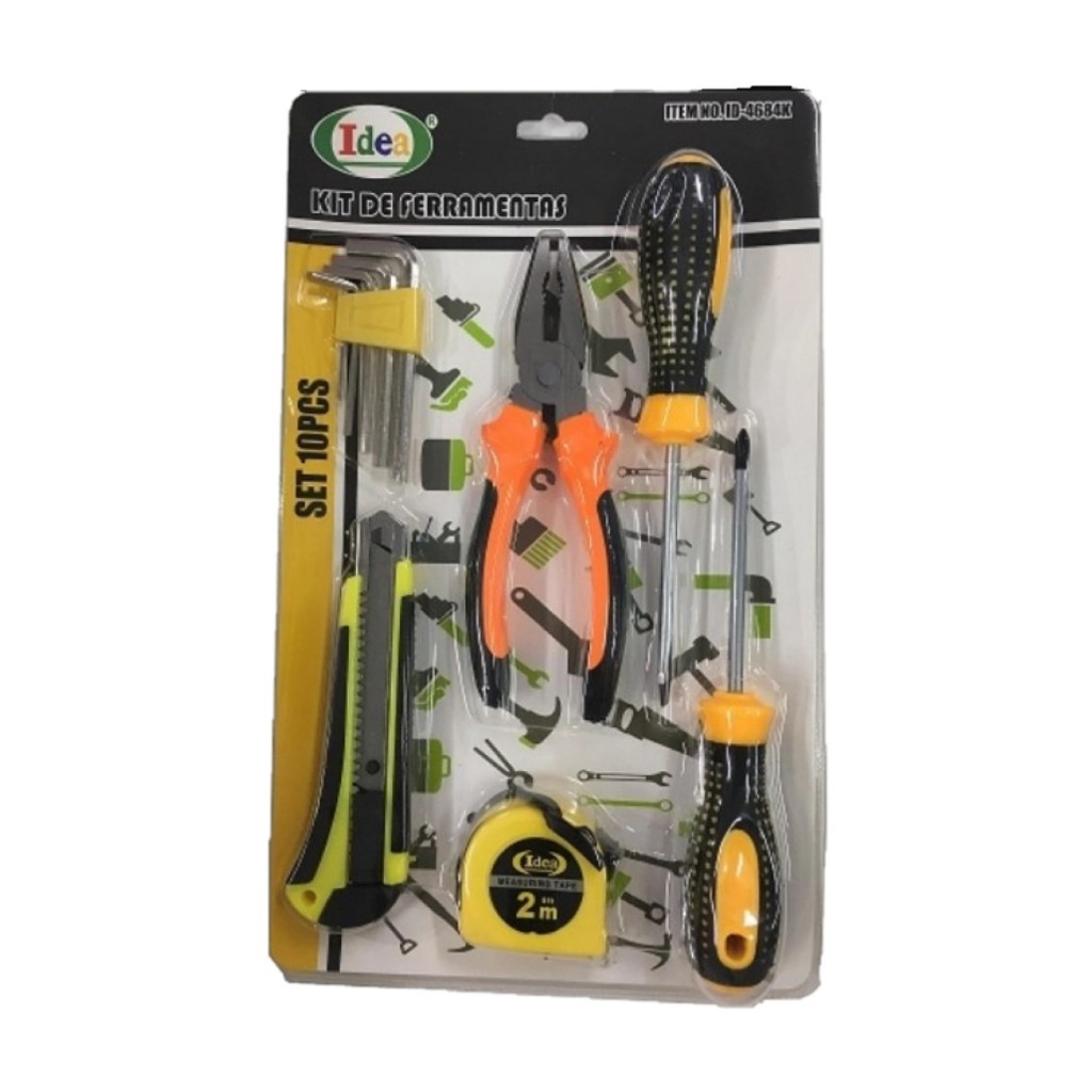 Kit Ferramentas Set 10 Peças - Idea | Shopee Brasil