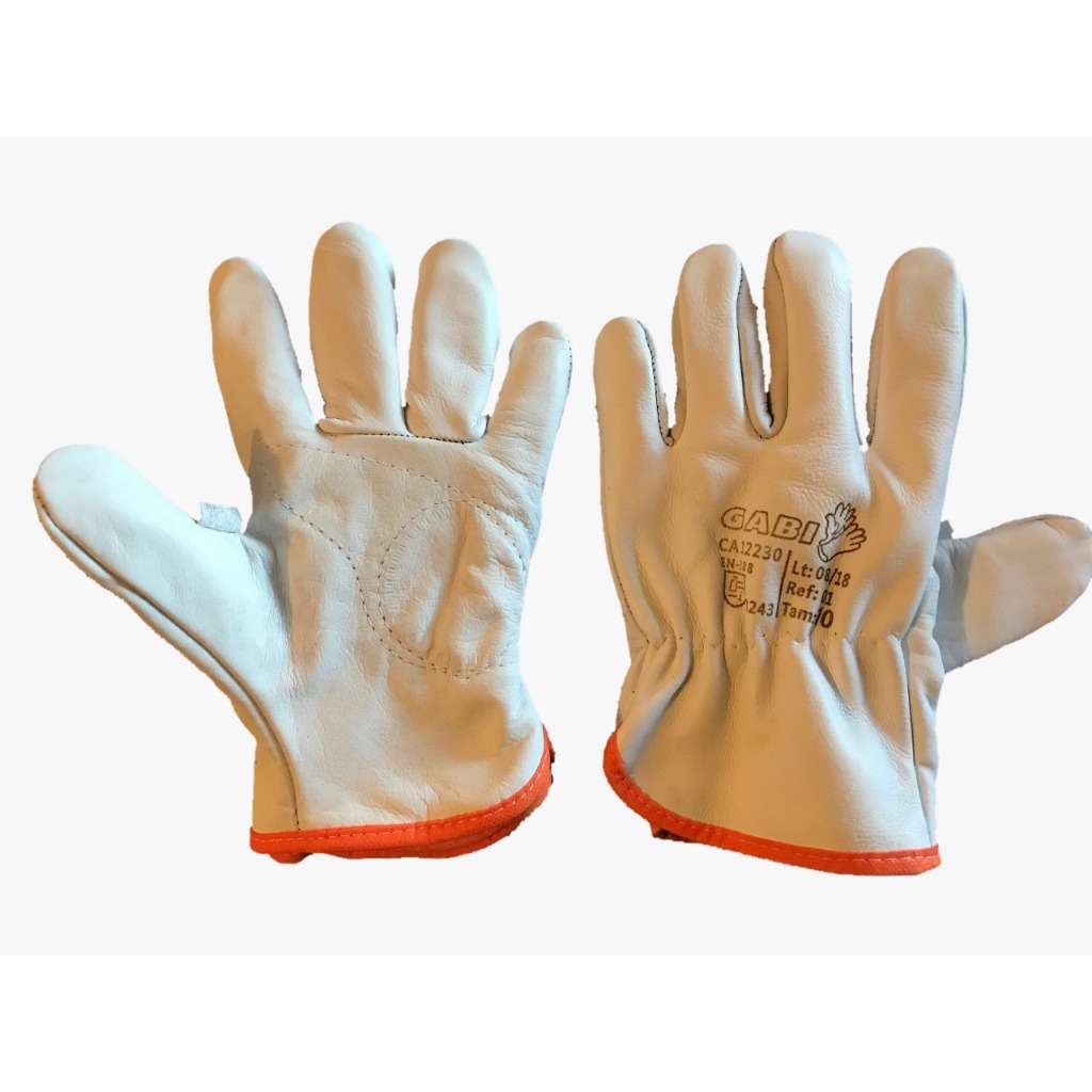 LUVA DE VAQUETA MARCA GABI LUVAS CA 12230 FARDO COM 10 PARES | Shopee ...