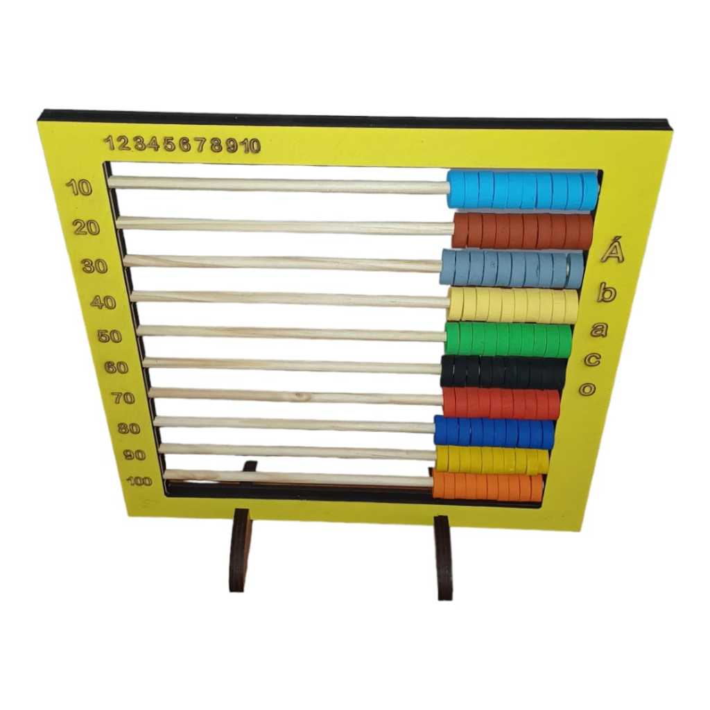 Ábaco 10 Colunas Jogos Educativos Pedagógicos Lúdicos Quebra Cabeça ...