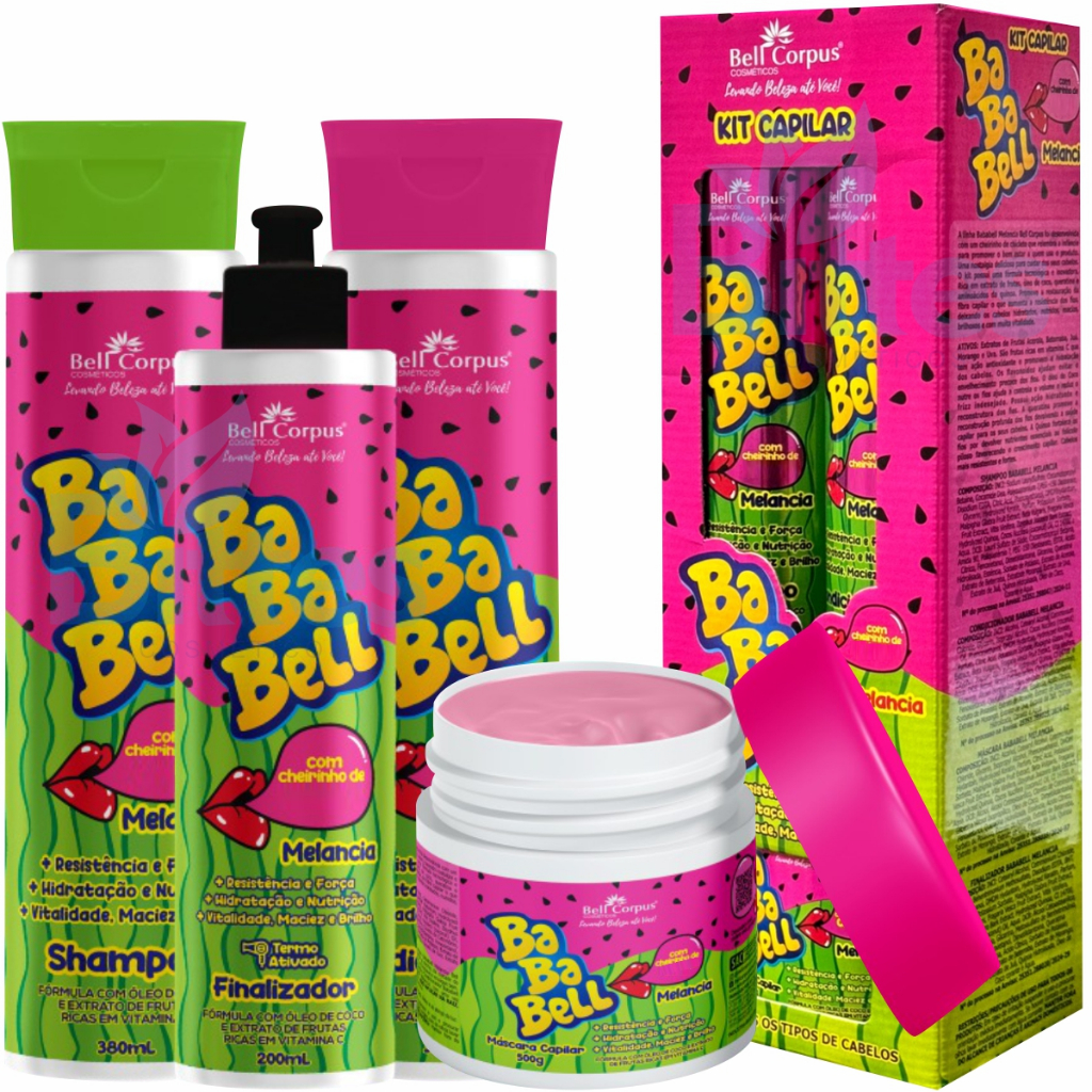 Kit Hidratação Bell Corpus 4 ITENS Capilar brilho | Shopee Brasil