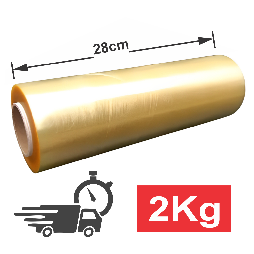 Rolo Bobina Plastico Filme Pvc Esticavel Resistente 28cm 2kg | Shopee ...