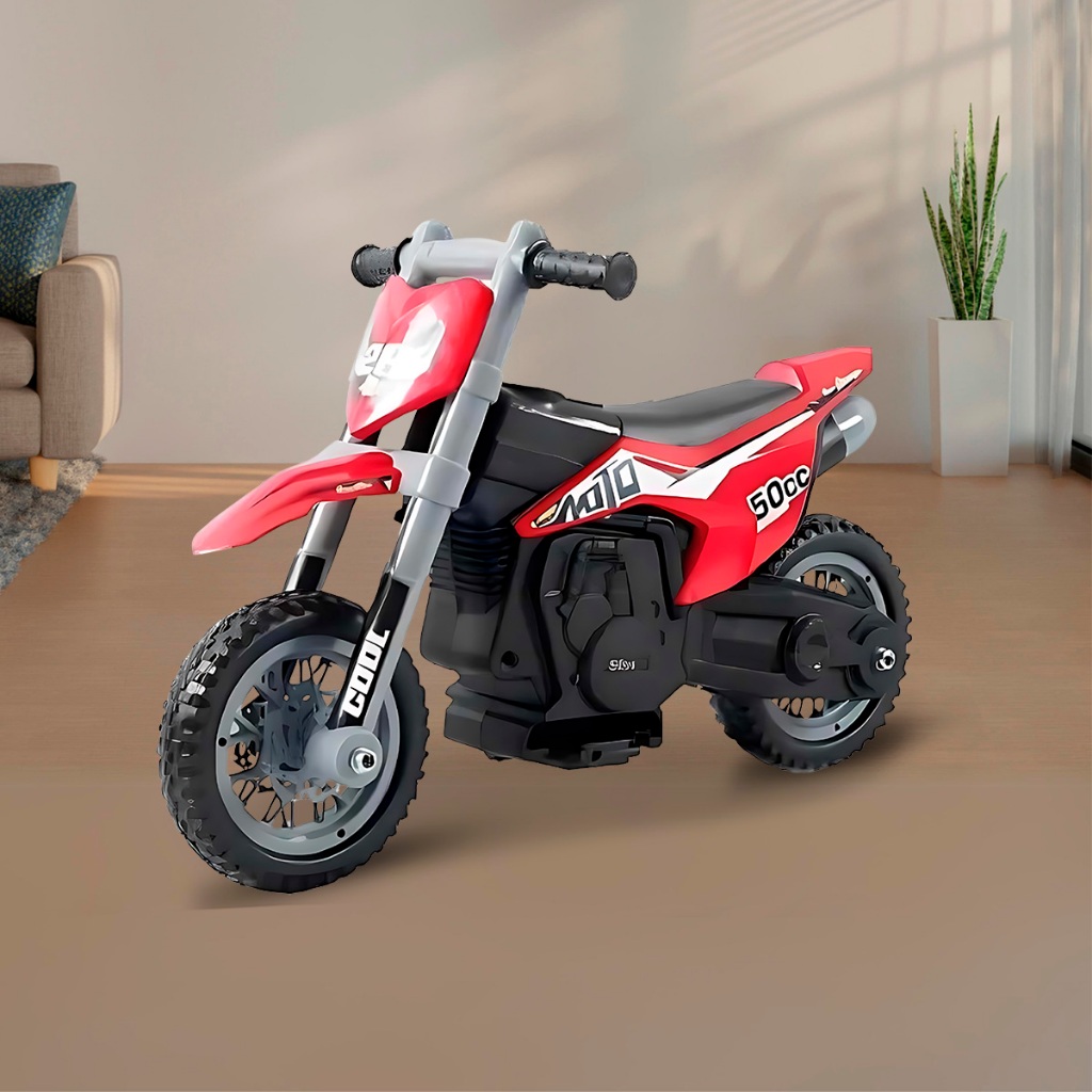 Motinha Eletrica Infantil Vermelha Crianca Mini Moto Cross Motorizada ...