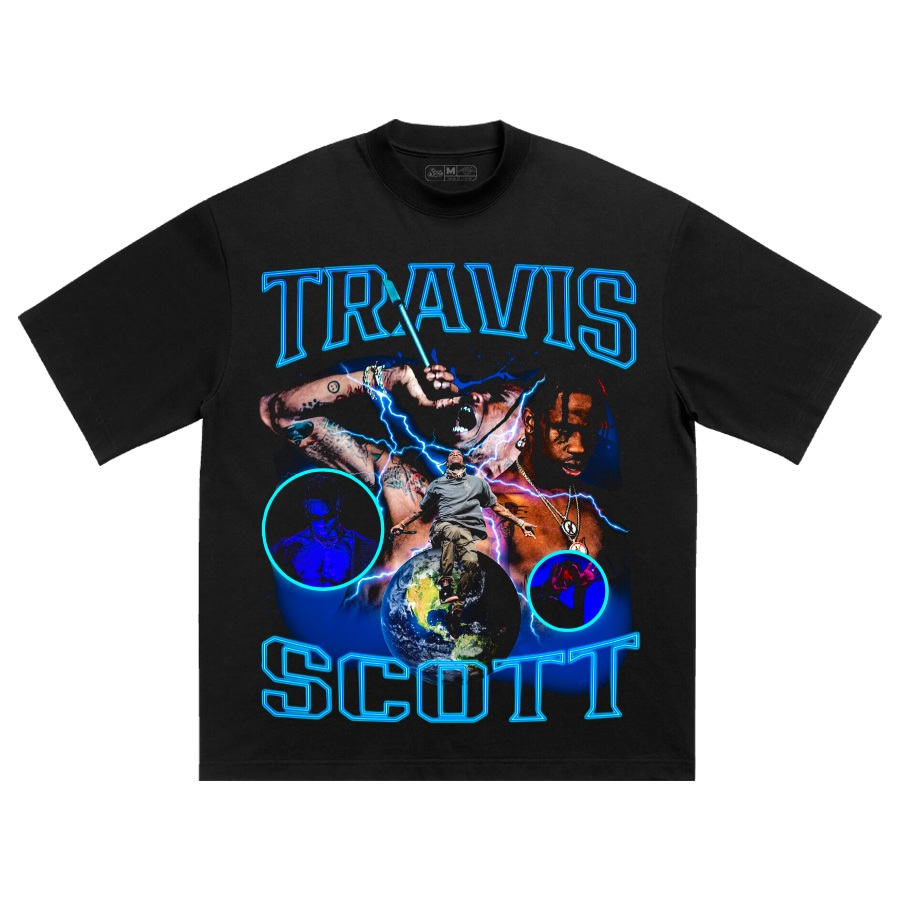 Camiseta Streetwear Oversized Travis Scott II Bootleg | Shopee Brasil