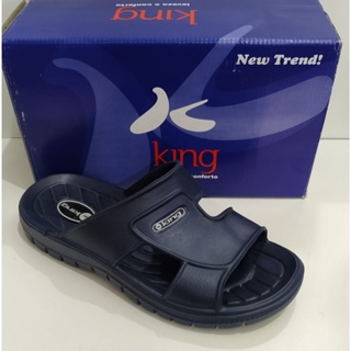 Chinelo Unisex Confort Leve King Kemo Azul Marinho | Shopee Brasil