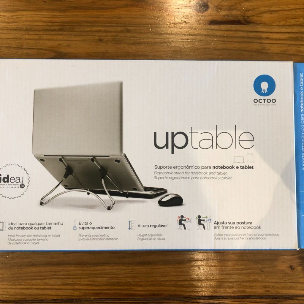 Suporte Ergonômico para Tablet e Notebook Octoo Uptable | Shopee Brasil