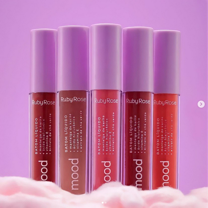 Batom líquido Mood HB 566 Ruby Rose | Shopee Brasil