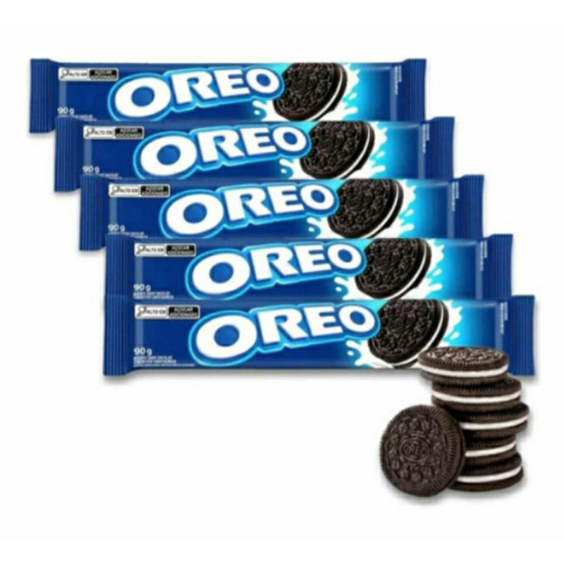 Biscoito Oreo 90gr Recheado Kit 5 unidades | Shopee Brasil