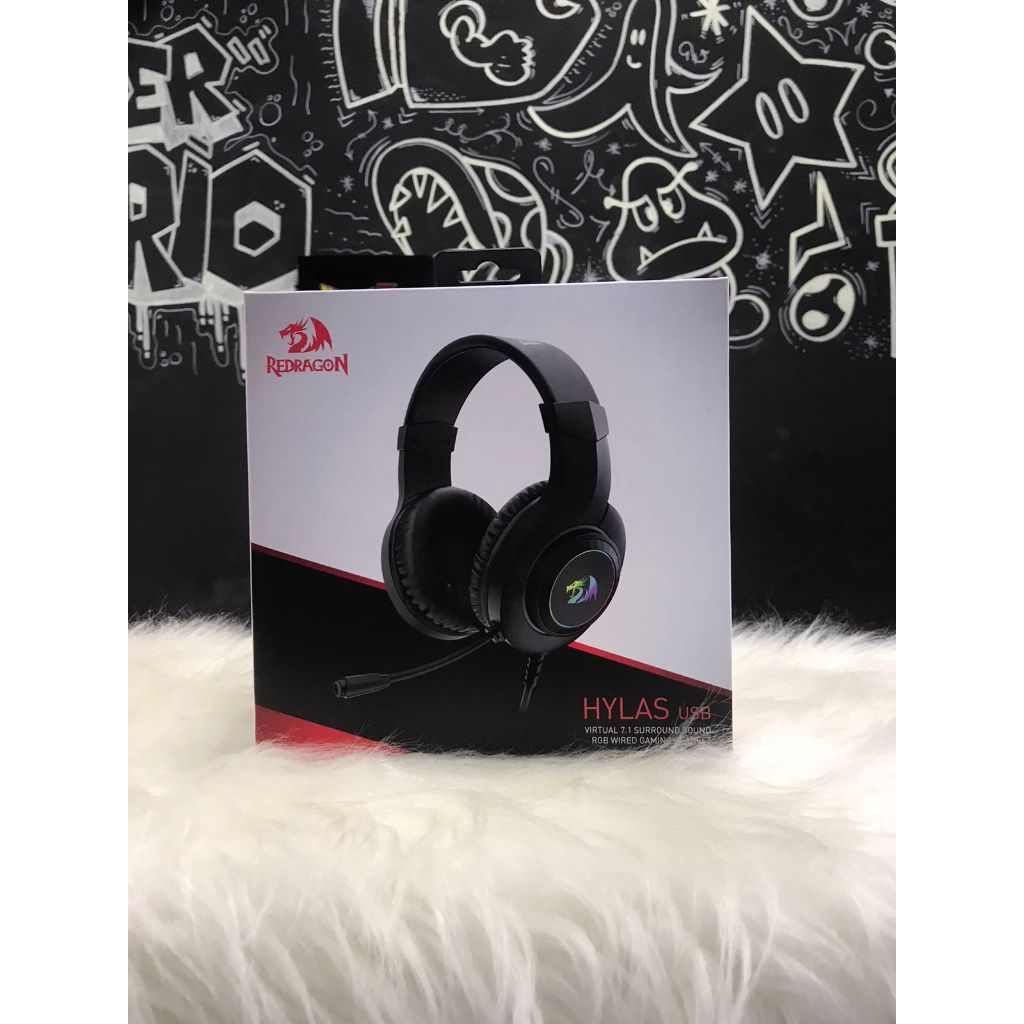 Headset Gamer Redragon Hylas Preto RGB H260RGB | Shopee Brasil