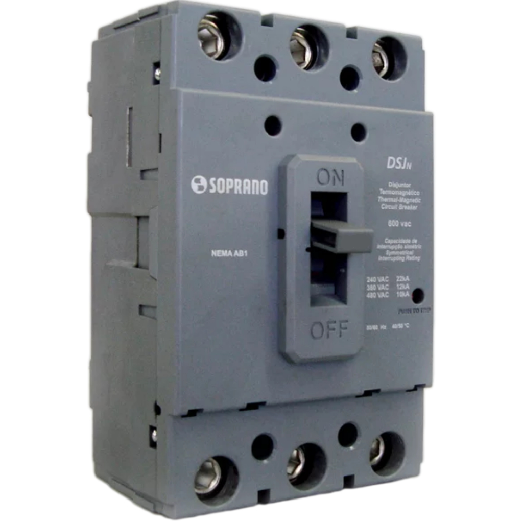 Disjuntor Caixa Moldada 250a Dsjn3 Com Borne Nema Soprano | Shopee Brasil