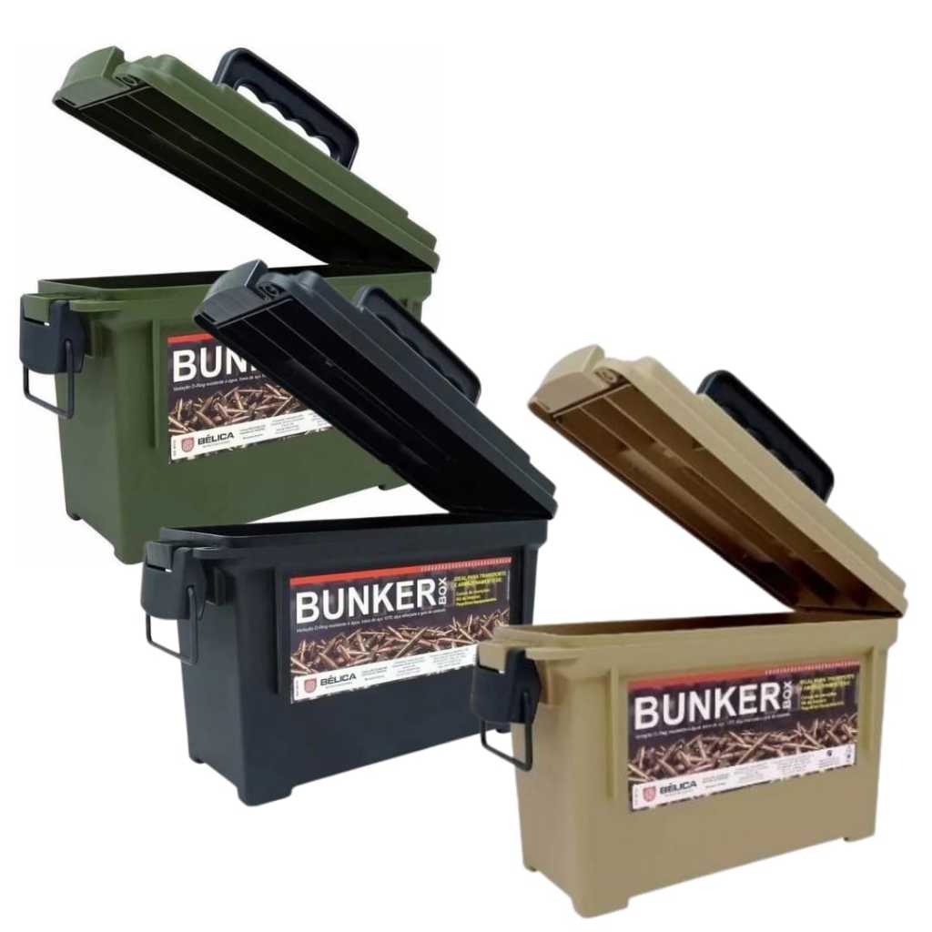 Caixa Bunker Box Multiuso 3,8L | Bélica Militar ORIGINAL | Shopee Brasil