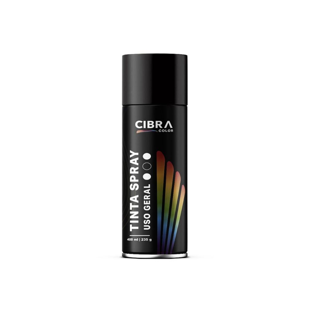 Spray Uso Geral Preto Brilhante 400ml Cibra | Shopee Brasil