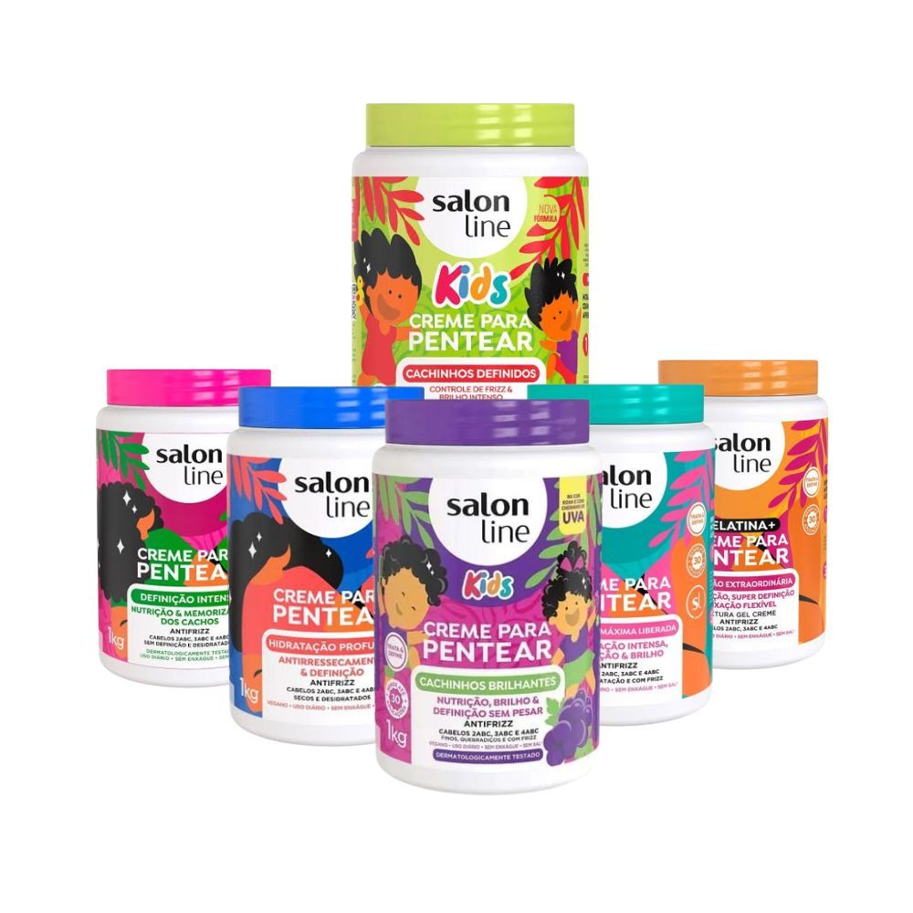 Creme para Pentear Salon Line Frutas Variados 1kg | Shopee Brasil