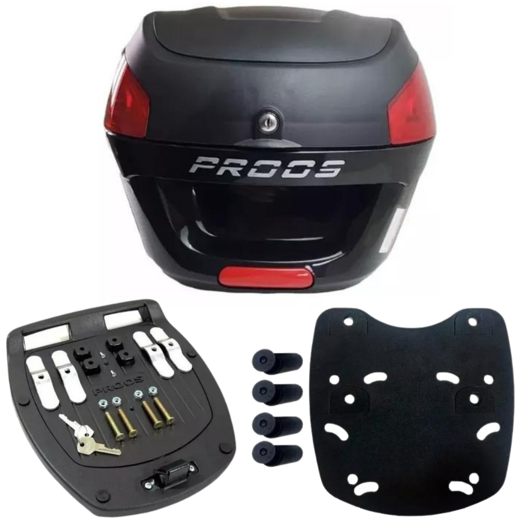 Suporte Baú Bagageiro Honda Pcx 150 160 2013 A 2024 Bauleto Proos 29 Litros | Shopee Brasil