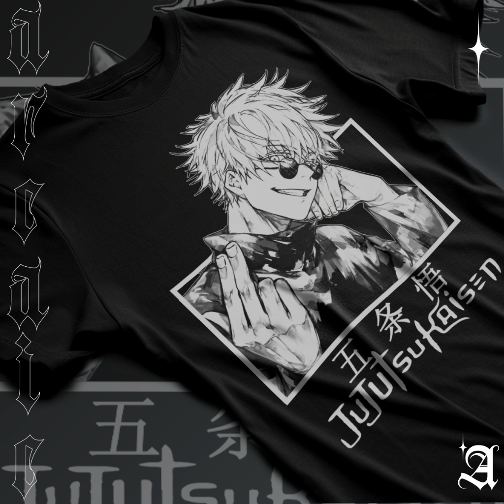 Camiseta Basica Algodao Satoru Gojo Senpai Jujutsu Kaisen Eye Expansão ...