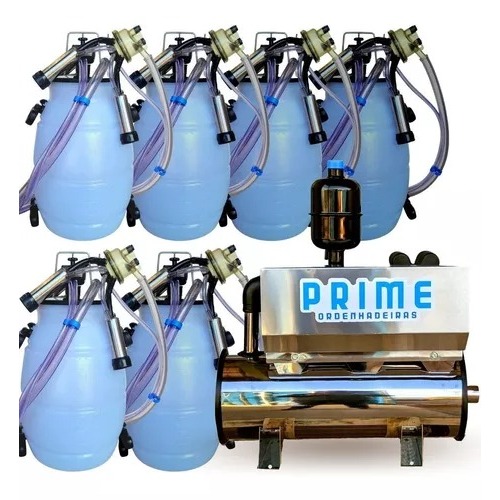 Ordenhadeira Inox, Bv750, Motor 2cv, 6 Conjuntos + lavador | Shopee Brasil