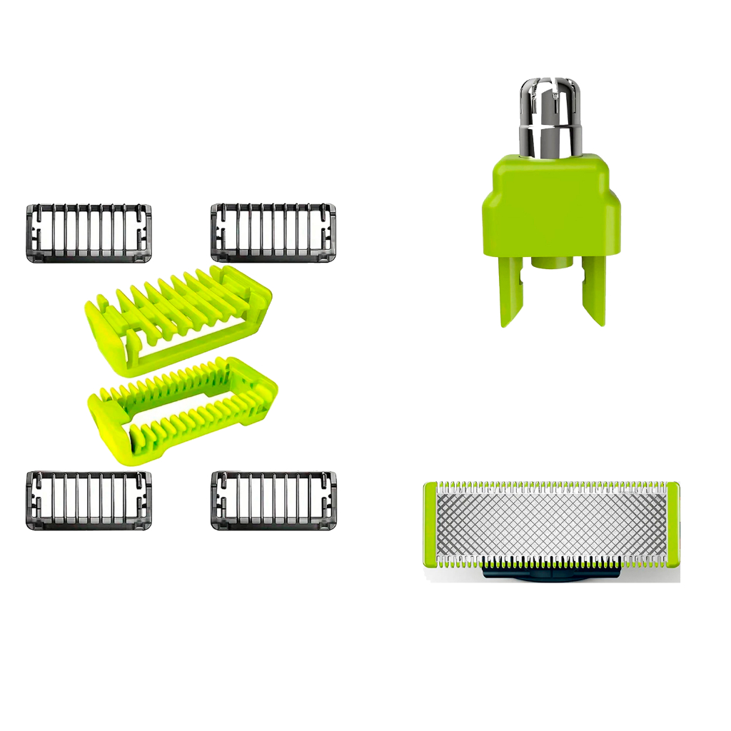Kit 1 Lâmina + 1 Set Pentes + 1Aparador Reposição Oneblade Philips ...