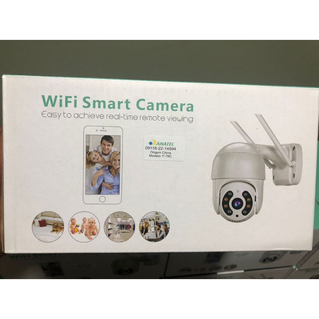 Câmera Ip Icsee 360 Prova D'água Infravermelho Externa Wifi Hd 3 ...