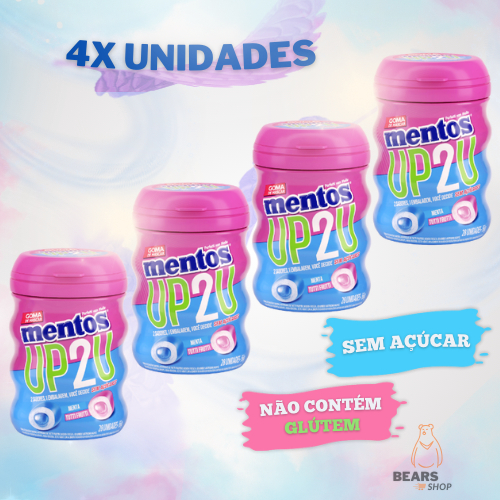 Kit Com 4 Garrafas Mentos Pure Fresh Tutti Frutti e Menta - 56g ...