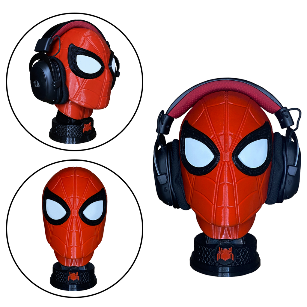 Cabeça Spider man Suporte para fones de ouvido headset headphone Gamer ...