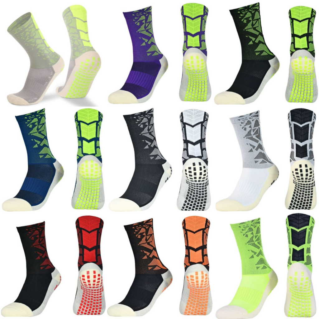 Kit 2 Pares Meia De Futebol Antiderrapante Esportiva MDL03 | Shopee Brasil