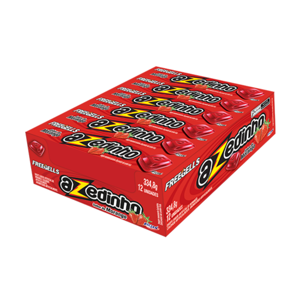 Bala Azedinho Sabor Morango Freegells Caixa Com 12 Drops Riclan ...