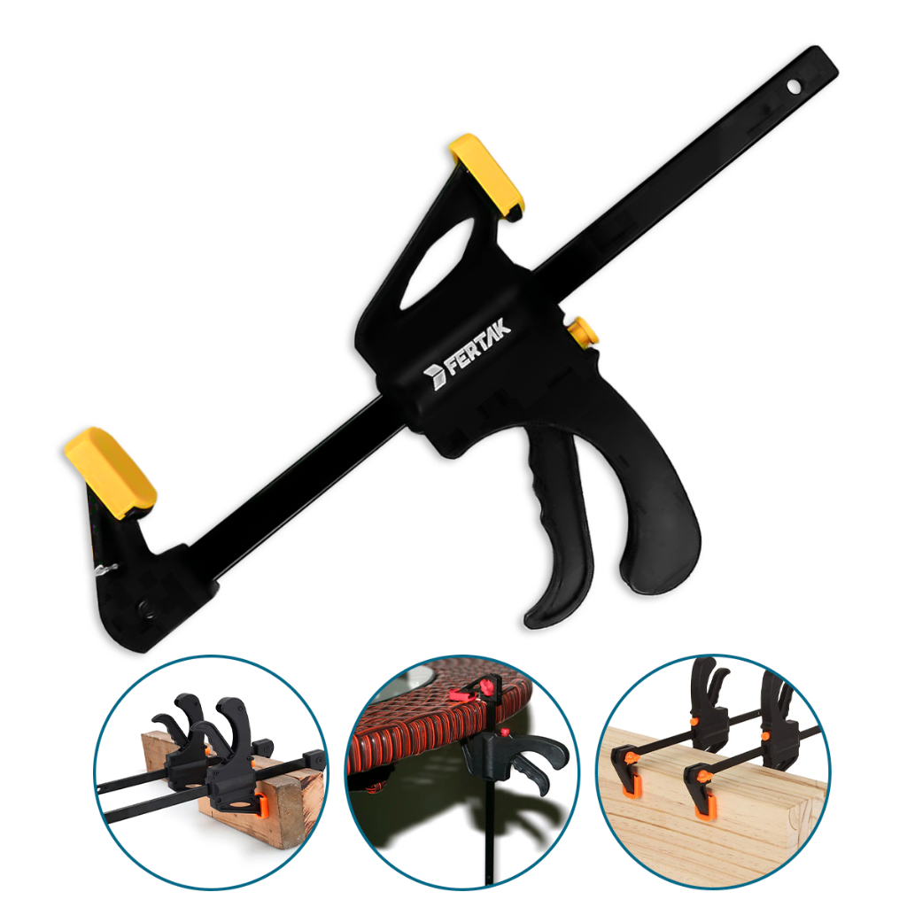 KIT GRAMPO DE APERTO RÁPIDO 8 '' POL (200MM) 7834 FERTAK FERRAMENTA ...