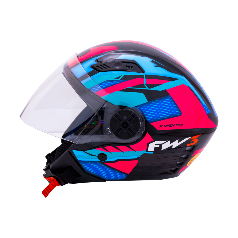 Capacete Moto Aberto Masculino Feminino X Open Up Fox Fw3 Oculos Escuro ...