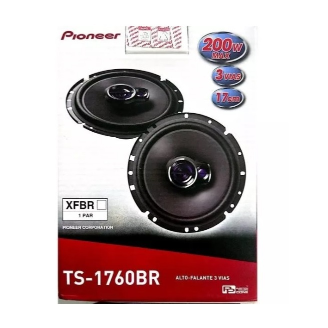 Alto Falante Pioneer Ts1760br Triaxial 6 Polegadas 100W rms | Shopee Brasil