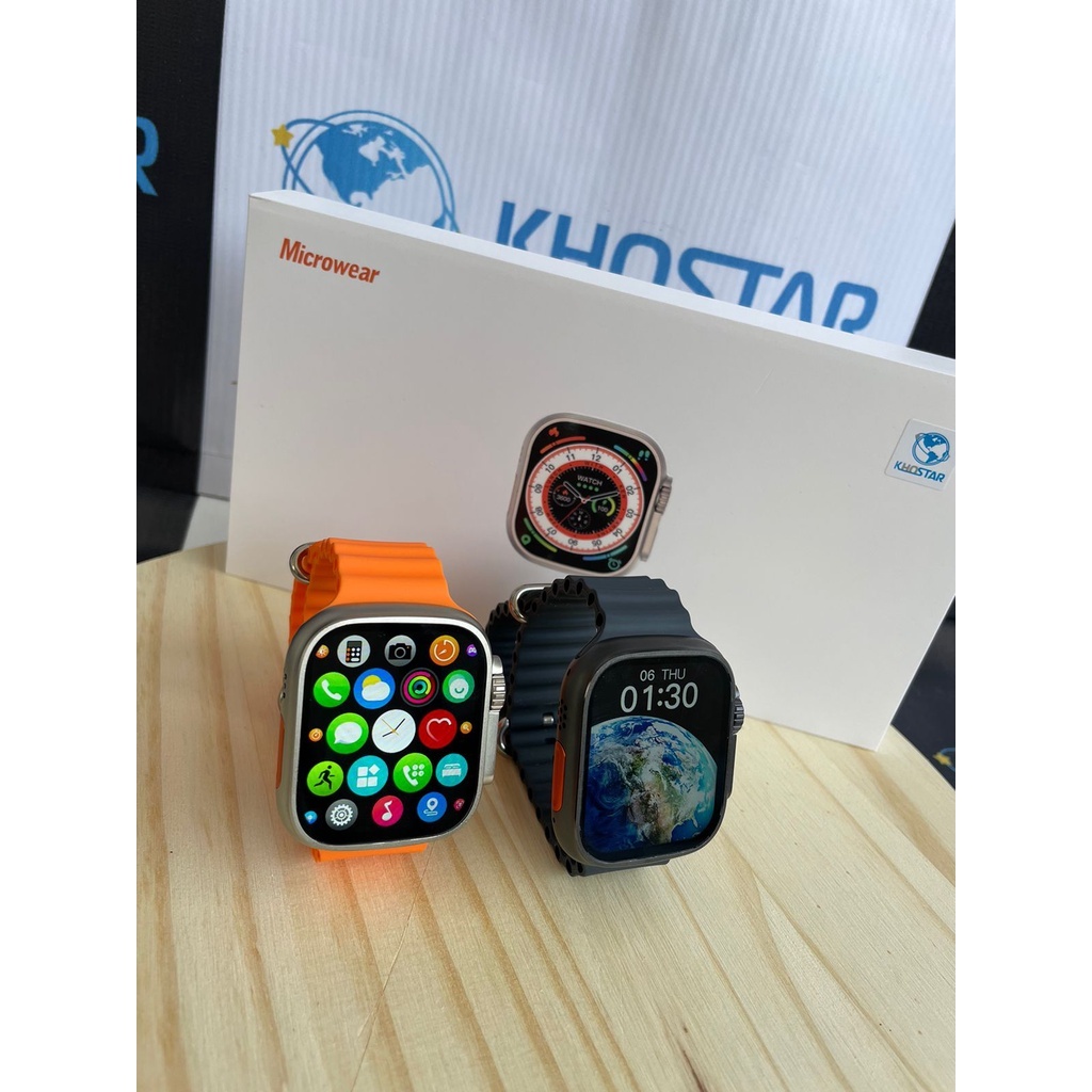 Relógio Inteligente Smartwatch MicroWear W69 Ultra 9 Mini Bússola Gps 49mm | Shopee Brasil