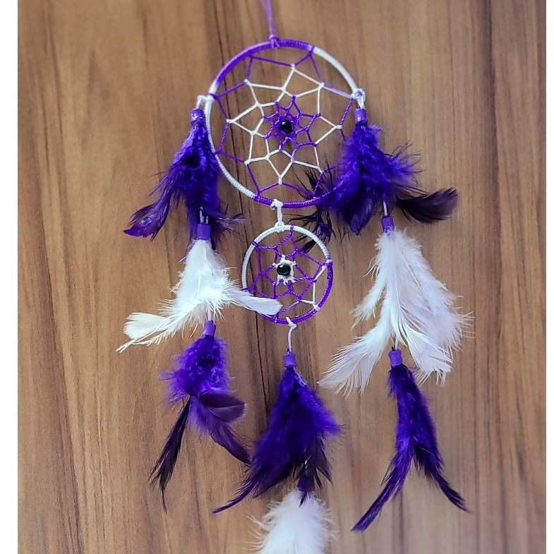 Filtro dos sonhos roxo pequeno fino | Shopee Brasil