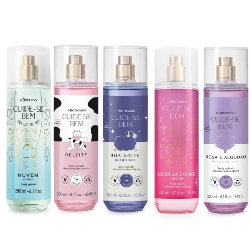 Cuide Se Bem Desodorante Colonia Body Splash 200ml a escolha ...