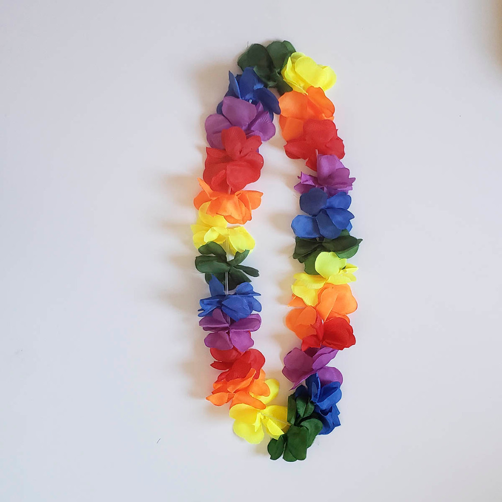 Colar Havaiano Luxo Grosso Lual Tropical Hula Hula Acessório Carnaval ...