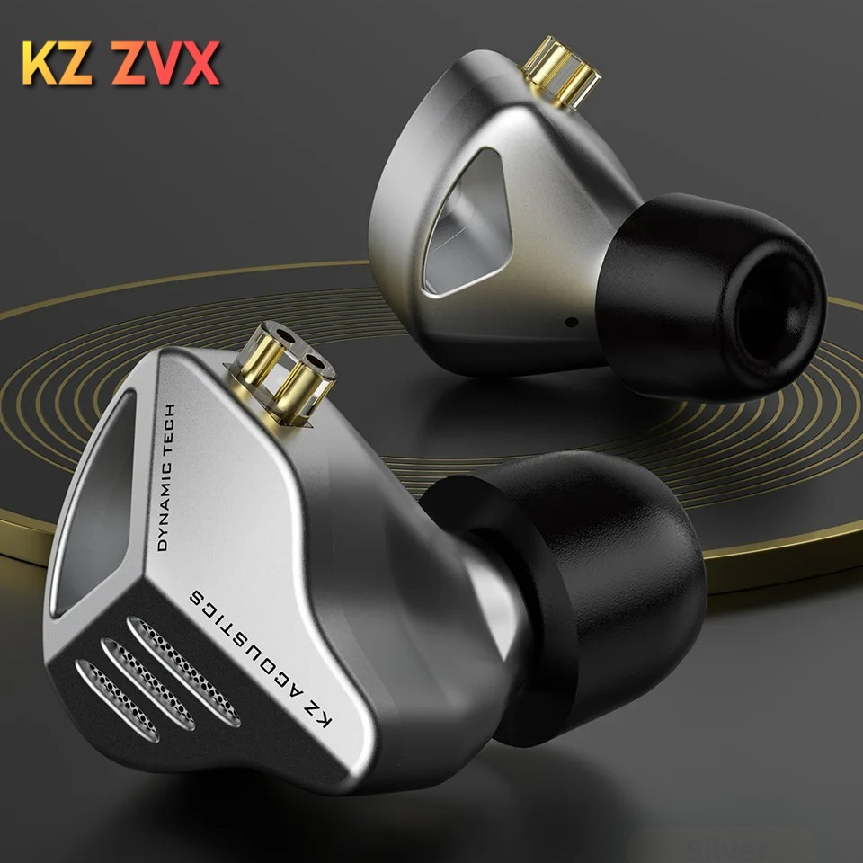 Fone de Ouvido KZ ZVX Hi-Fi Acabamento Premium metálico cavidade dupla | Shopee Brasil