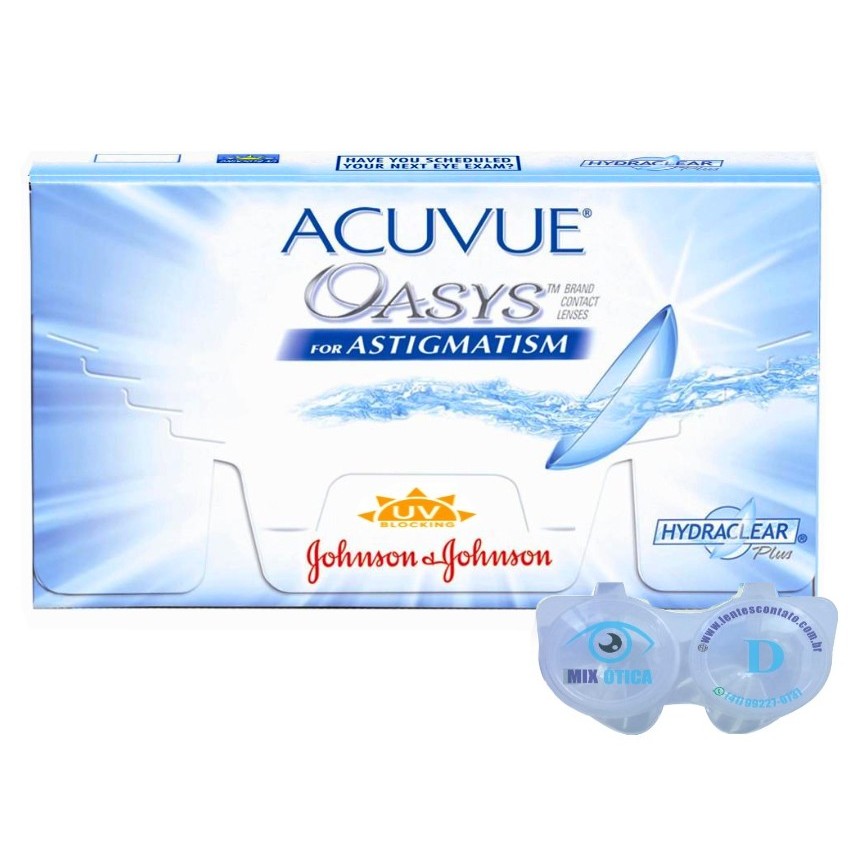 lentes de contato acuvue oasys astigmatismo johnson tórica | Shopee Brasil