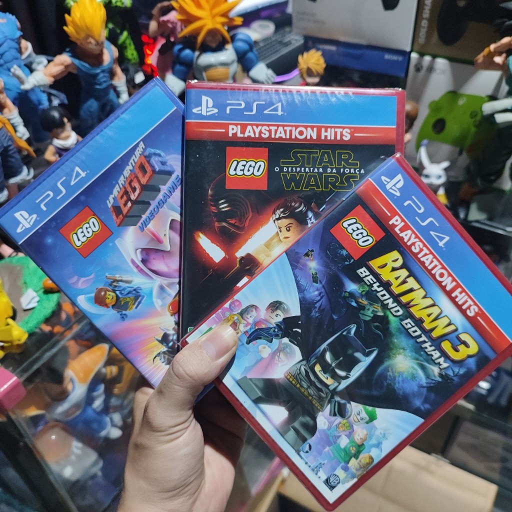 Kit 3 Jogos LEGO PS4 em Midia Fisica Novos Lacrados Batman Lego Star ...