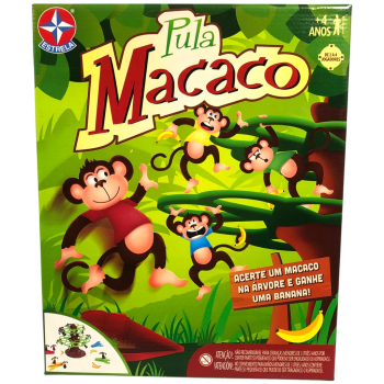 Jogo Pula Macaco Estrela Original - Acerte a Arvore e Vença - Brinquedo ...