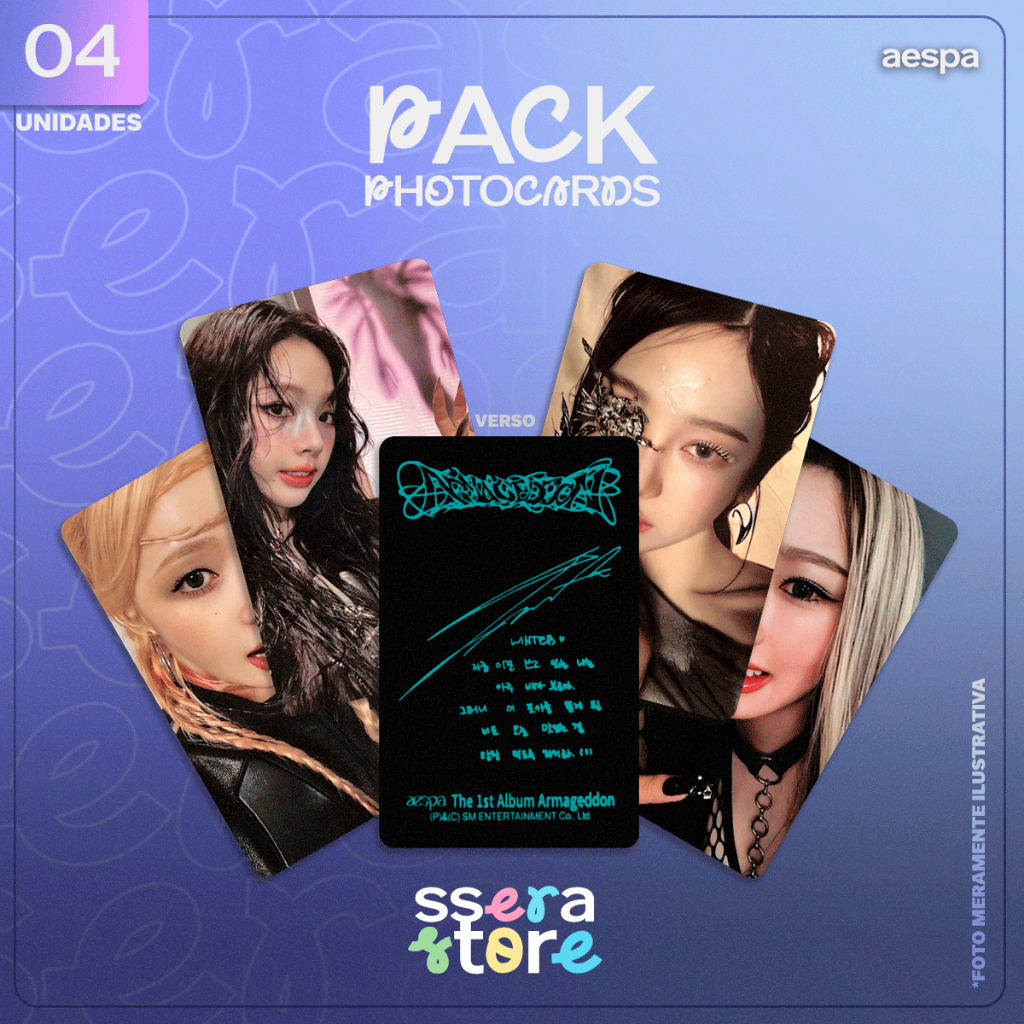 aespa Armageddon JAPAN Exclusive Photocards Fanmade | Shopee Brasil