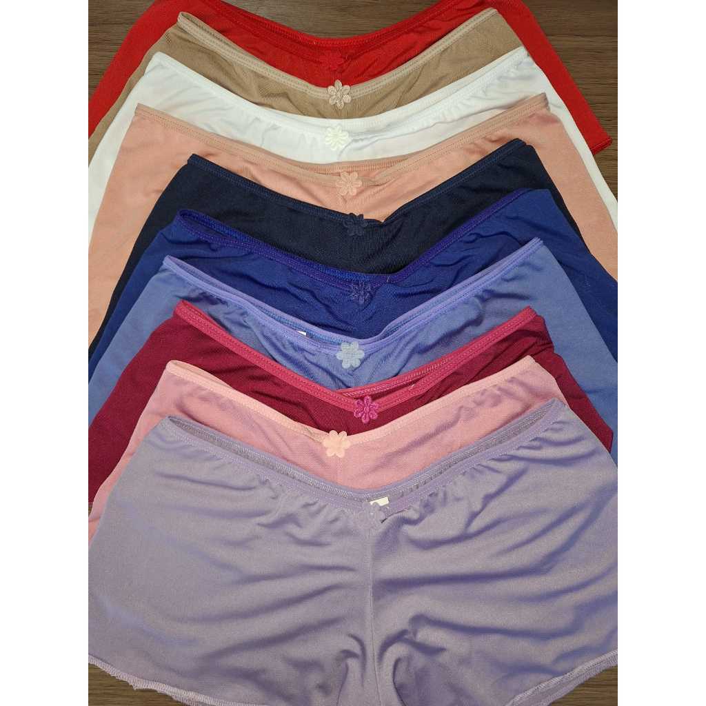 Kit Shortinho Liso Cores Variadas Short Boxer Feminino Segunda Pele Confortável Adulto Para ...