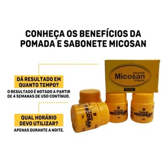 4 UN Pomada Micosan Original - Para Micoses e Clareador de Manchas 50g ...