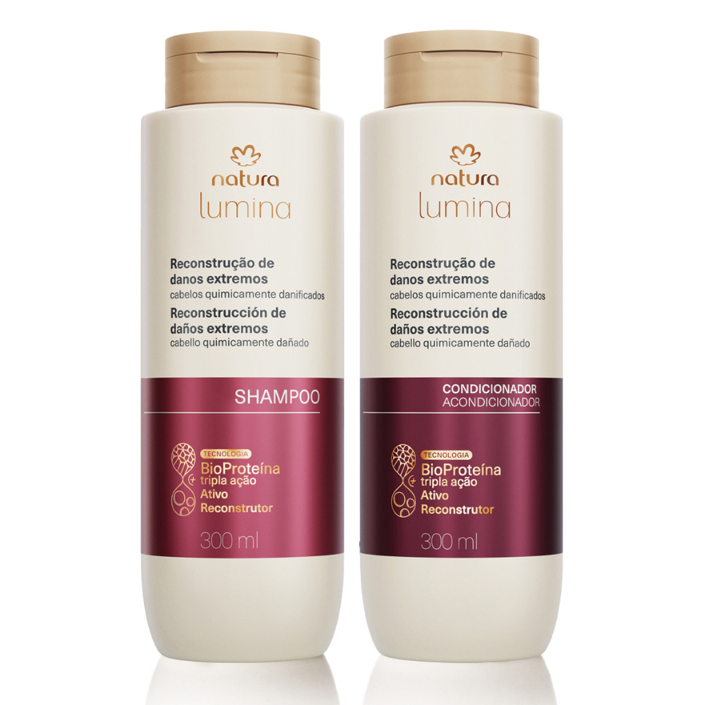 Kit Shampoo e Condicionador para Reconstrução de Danos Extremos Natura ...