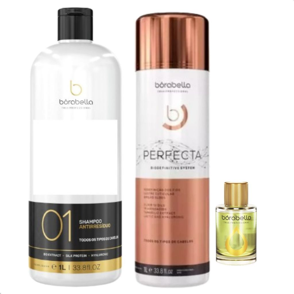 Borabella Perfecta Progressiva 1l + Shampoo Antiressiduos 1l | Shopee ...