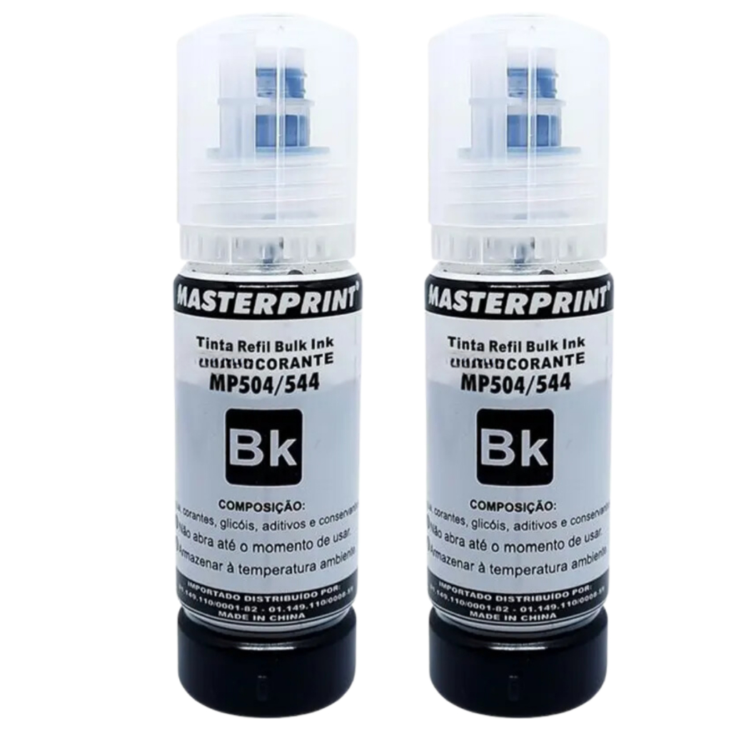 2 Tinta Preta Compatível Com Epson T544 L3110 L3150 L3210 L3250 l4160 | Shopee Brasil