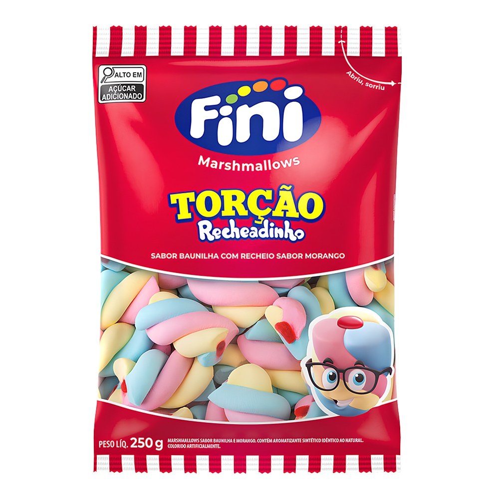 MarshMallows Fini Twist Recheadinho 250g | Shopee Brasil