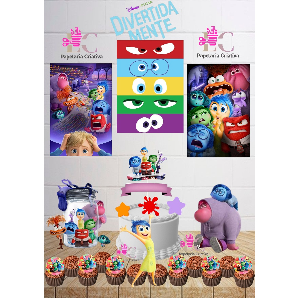 KIT FESTA FILME DIVERTIDAMENTE DISNEY | Shopee Brasil