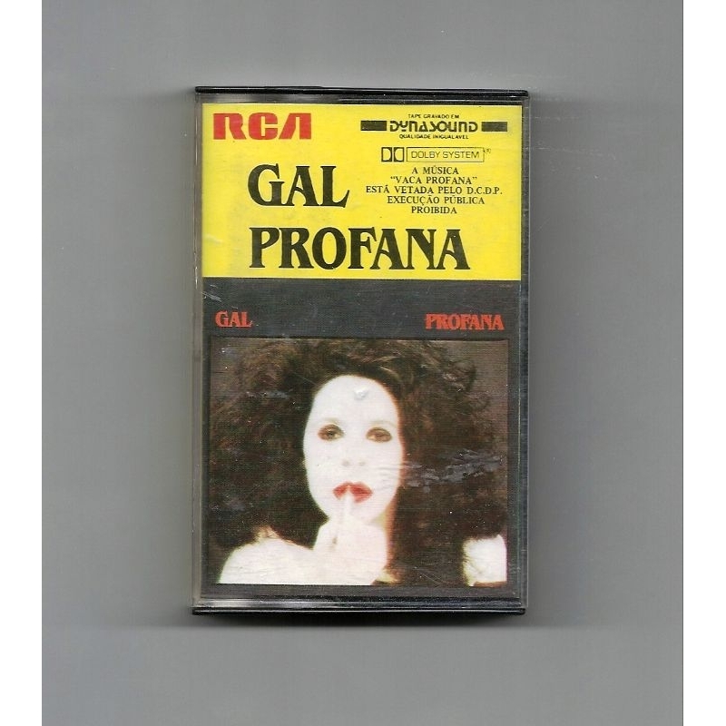 Fita k7 - Gal Costa (Gal profana) - Nacional - 1984 - gênero: rock ...