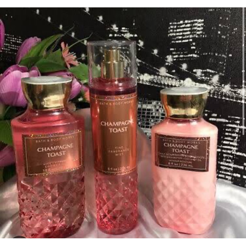 Champagne toast bath and body works (valor unitário) | Shopee Brasil